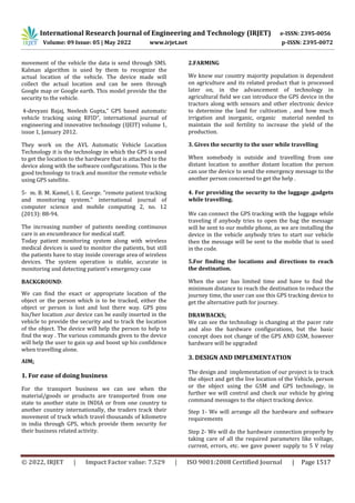 OBJECT TRACKING AND RECOGNITION USING GPS | PDF