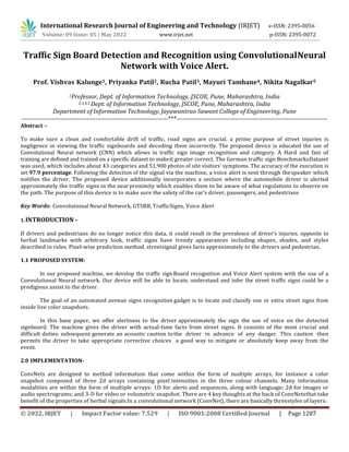 Traffic Sign Board Detection and Recognition using Convolutional Neural ...