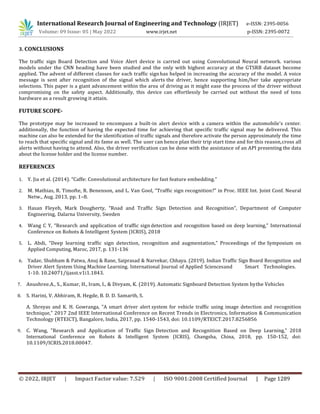 Traffic Sign Board Detection and Recognition using Convolutional Neural Network with Voice Alert ...