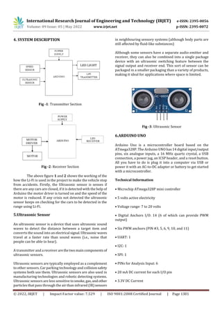 Advanced Automobiles Safety System using LIFI | PDF