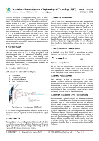 Plant Disease Detection using Convolution Neural Network (CNN) | PDF