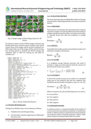 Plant Disease Detection using Convolution Neural Network (CNN) | PDF