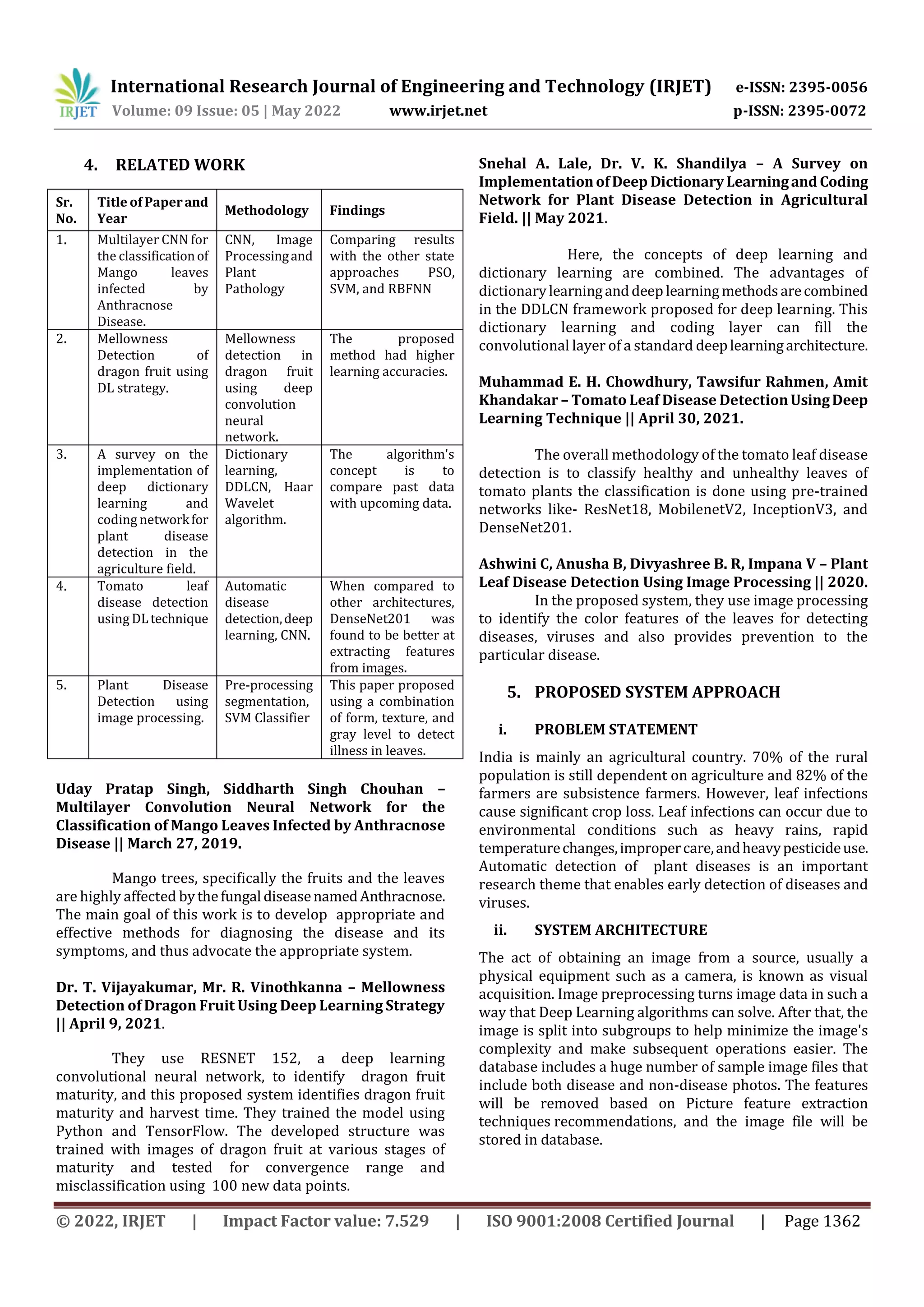 Leaf Disease Detection Using Image Processing and ML | PDF