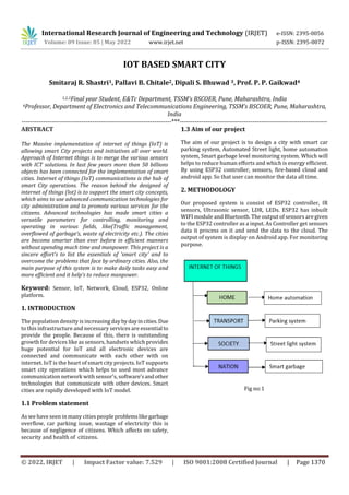 IOT BASED SMART CITY | PDF