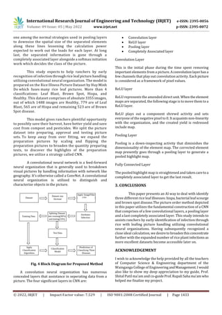 RICE PLANT DISEASE DETECTION AND REMEDIES RECOMMENDATION USING MACHINE ...