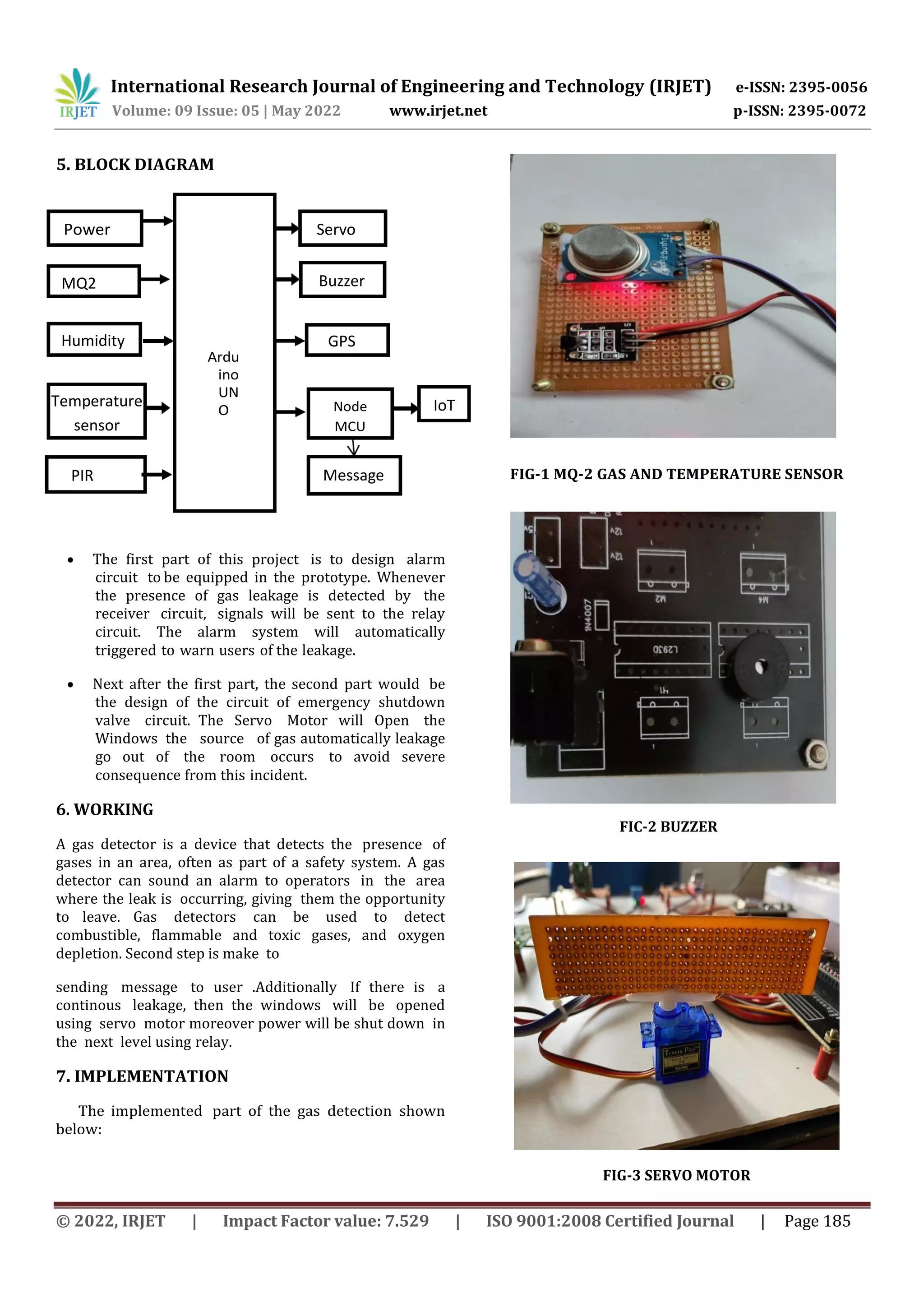 A FUSION OF IoT BASED GAS LEAKAGE DETECTION | PDF | Home Utilities | Personal Finance