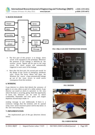 A FUSION OF IoT BASED GAS LEAKAGE DETECTION | PDF | Home Utilities ...