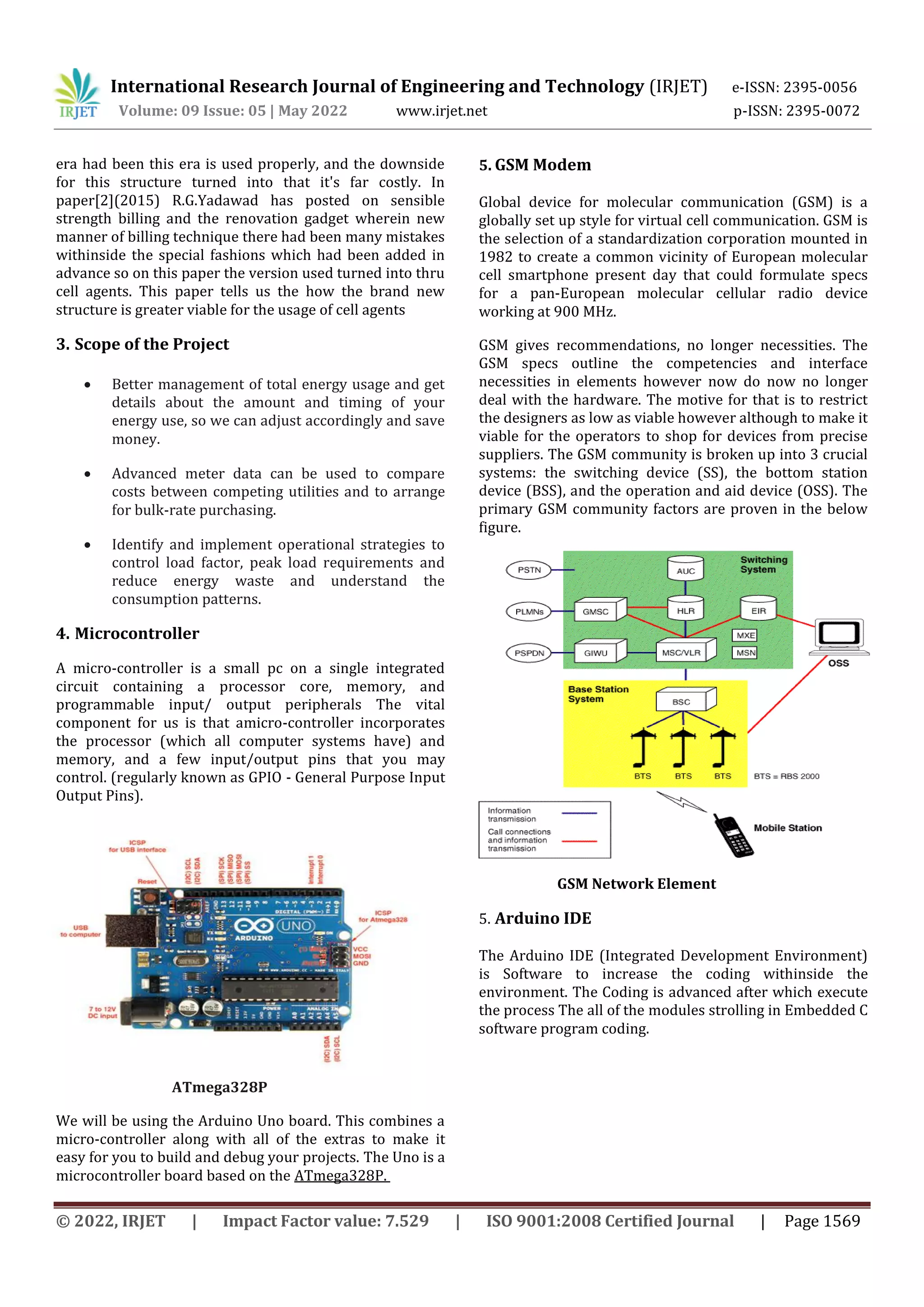 Advance autonomous billing system in the EB meter with GSM technology | PDF | Internet of Things ...