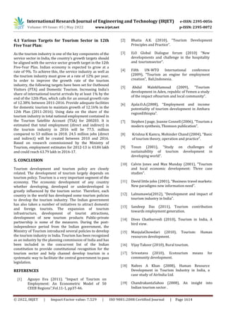 Evolution of Tourism Policy in India: An overview | PDF