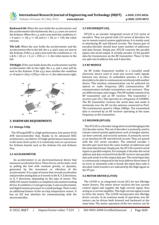 Hand Gesture Control Robot | PDF