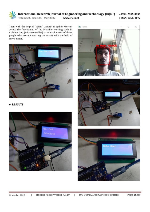 ACCESS CONTROL SYSTEM USING FACE MASK DETECTION USING ARTIFICIAL INTELLIGENCE | PDF | Infectious ...