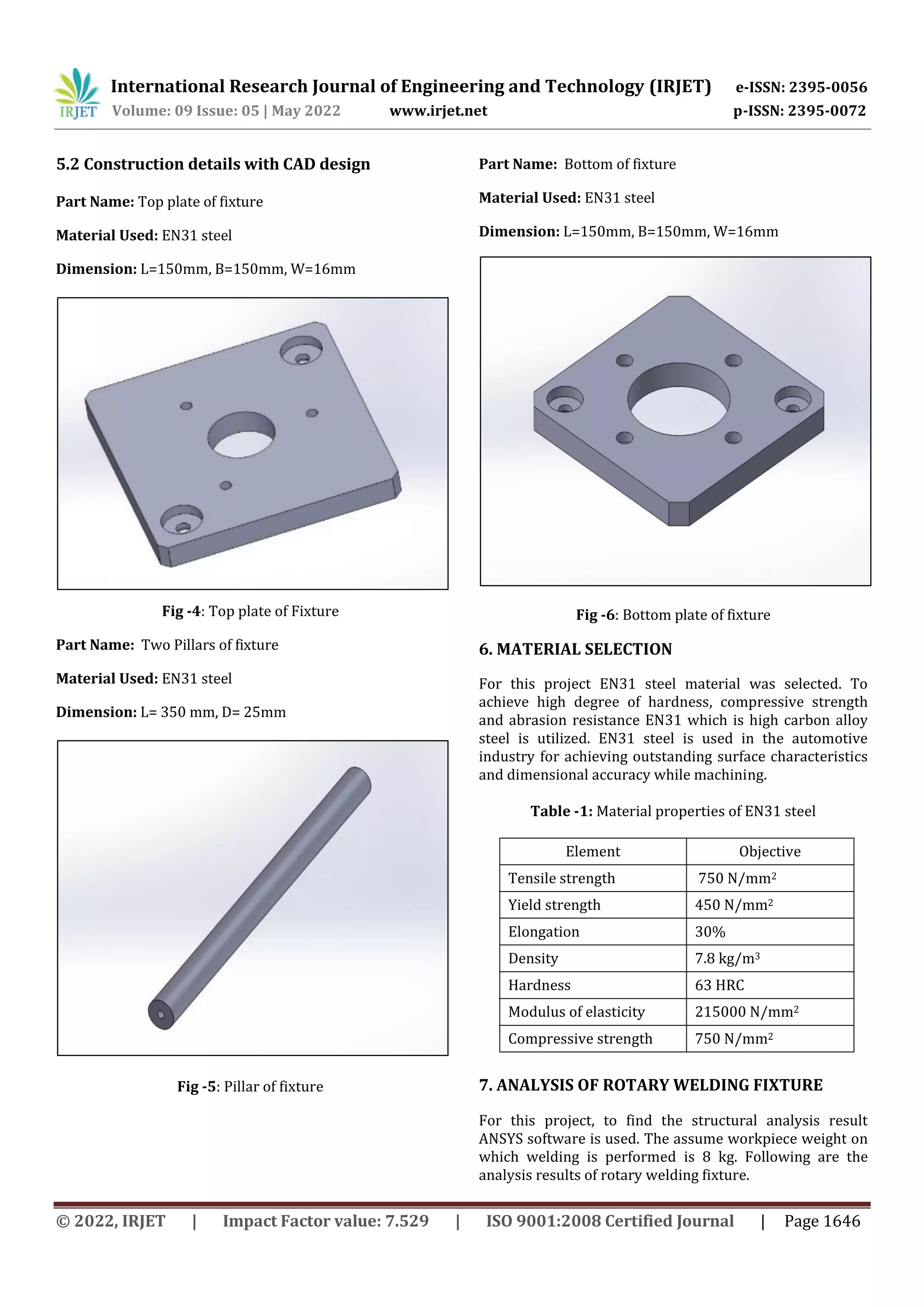 Design of Fixture for rotary welding SPM | PDF