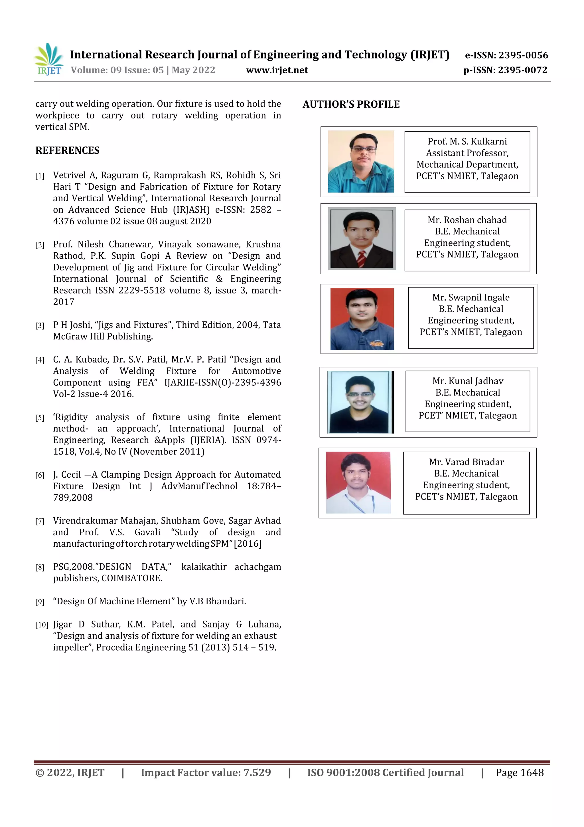 Design of Fixture for rotary welding SPM | PDF