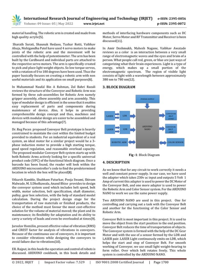 Picking Object By Using Robotic Arm | PDF