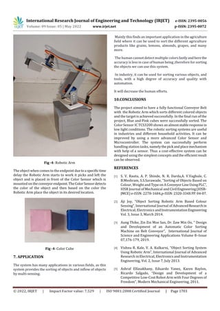 Picking Object By Using Robotic Arm | PDF