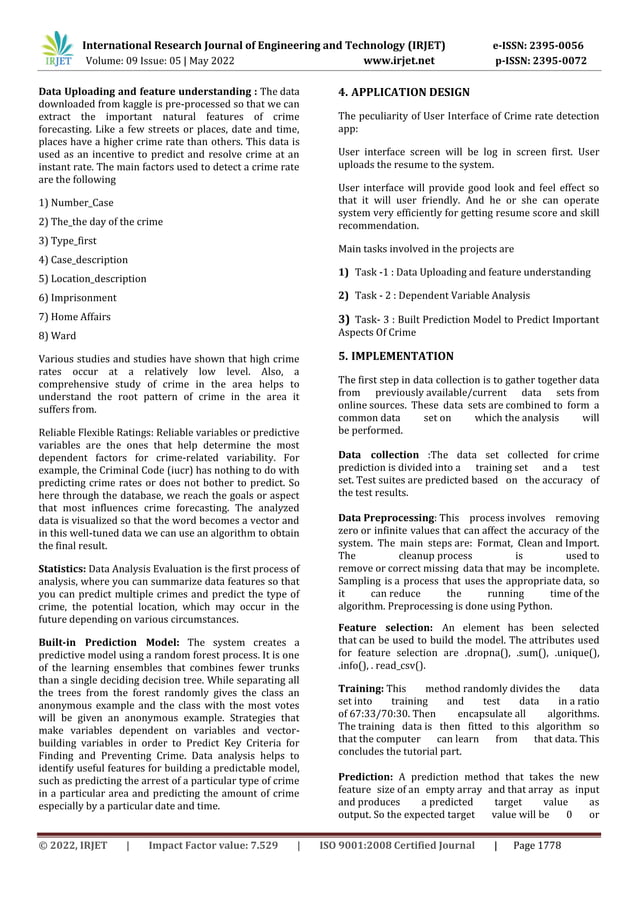 Predictive Modeling for Topographical Analysis of Crime Rate | PDF | Crime & Harmful Acts to ...