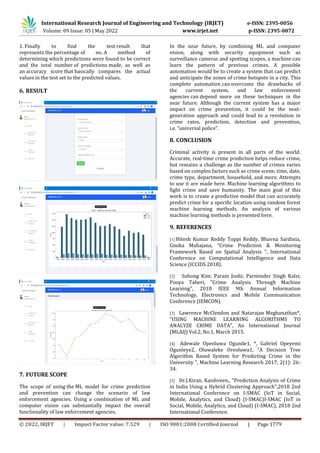 Predictive Modeling for Topographical Analysis of Crime Rate | PDF | Crime & Harmful Acts to ...