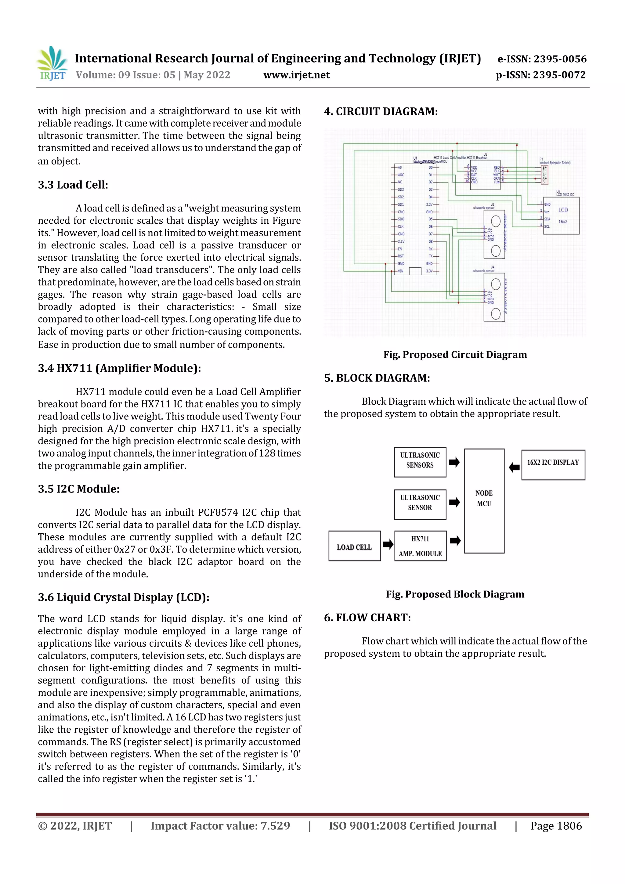 Design of IOT Garbage Monitoring with Weight Sensing | PDF Design of IOT Garbage Monitoring with Weight Sensing | PDF