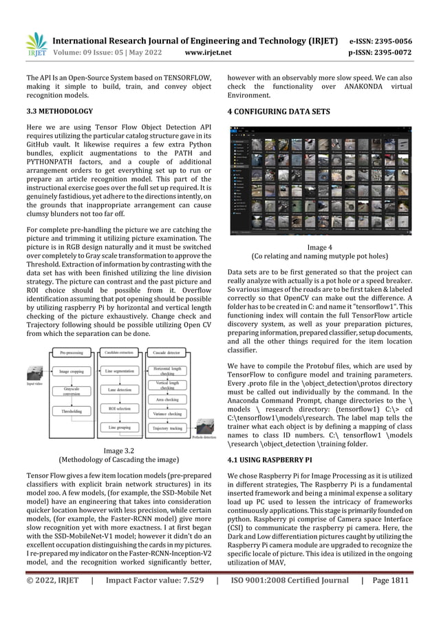 Artificial Intelligent System to detect Pit holes using HSV in Open CV | PDF