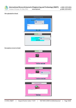 DATA SHARING PROTOCOL TO MINIMIZE THE SECURITY AND PRIVACY RISKS OF CLOUD STORAGE IN BIG DATA | PDF