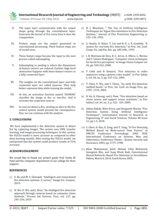 Forest Fire Detection Using Deep Learning and Image Recognition | PDF