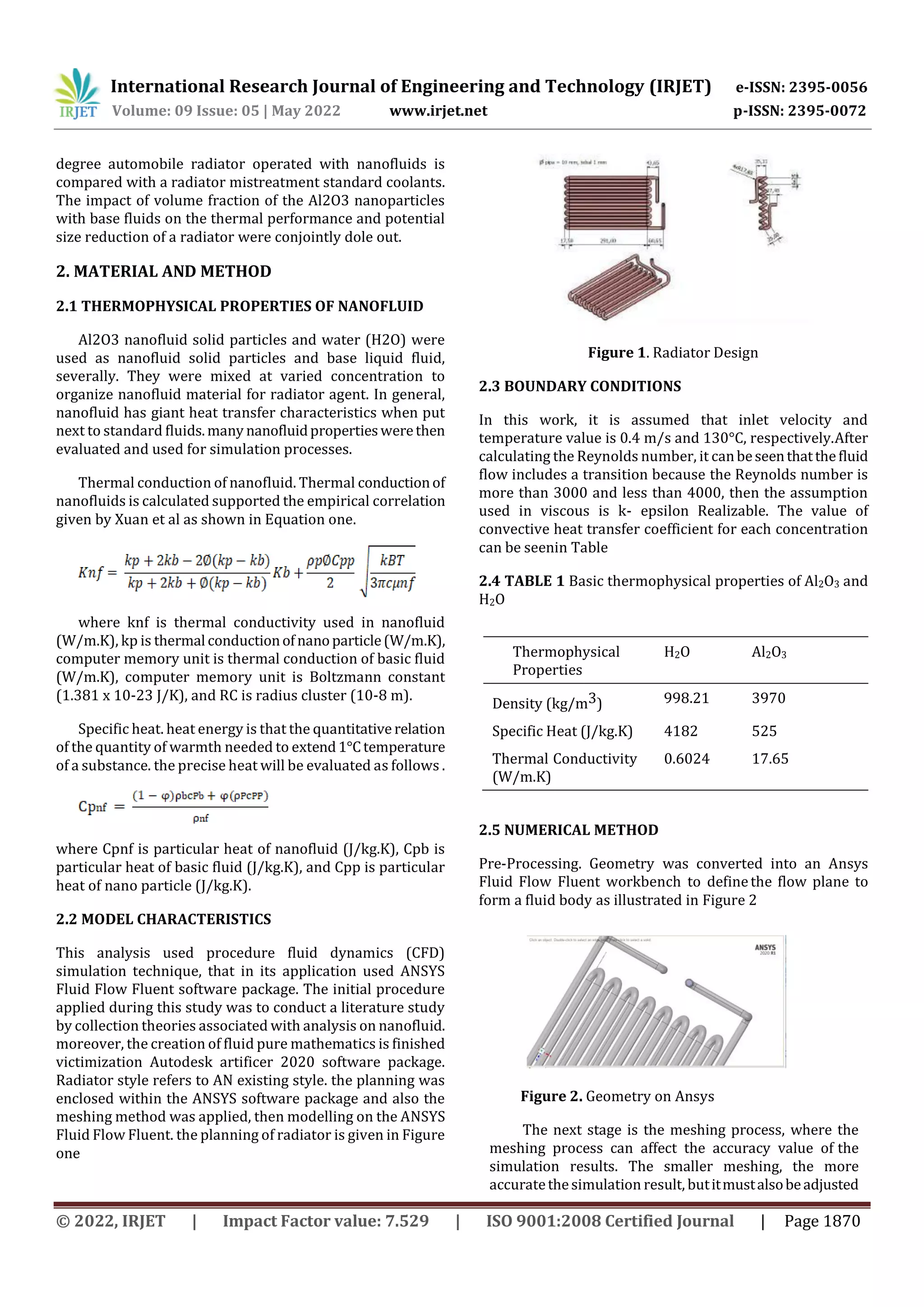 Design and CFD Analysis of Car Radiator by Using Ansys | PDF