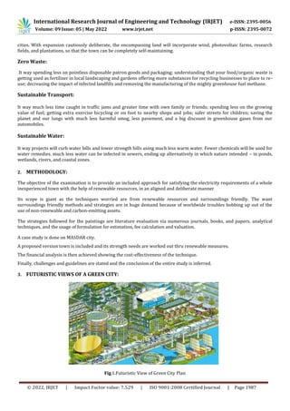 An Approach in the Direction of Green City Concept-''Sustainable ...