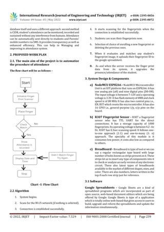 Fingerprint Based Attendance System by IOT | PDF