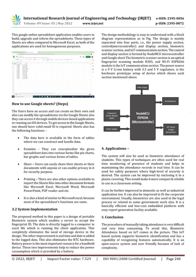 Fingerprint Based Attendance System by IOT | PDF | Computer Peripherals | Computing
