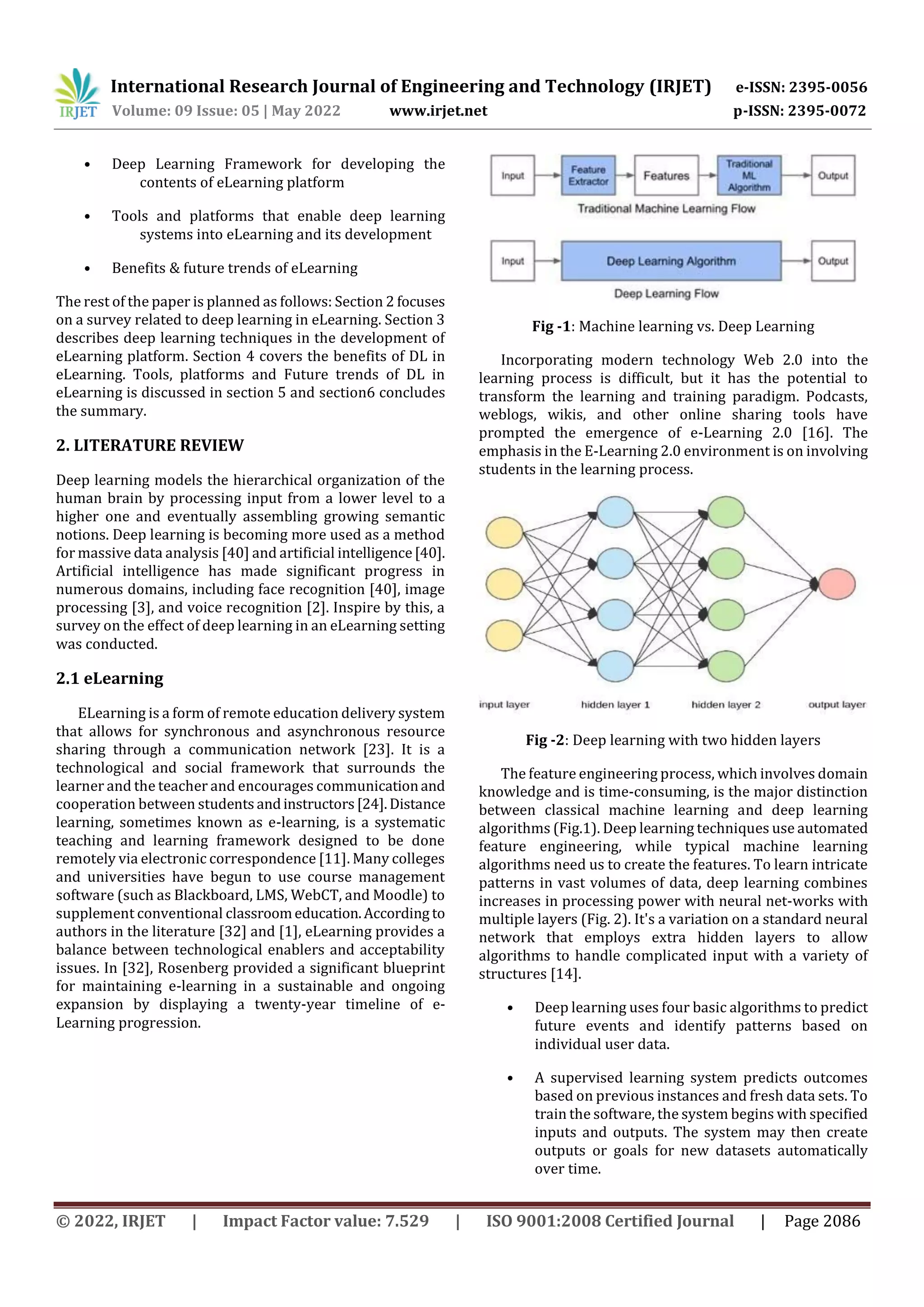 Deep Learning: The Impact on Future eLearning | PDF