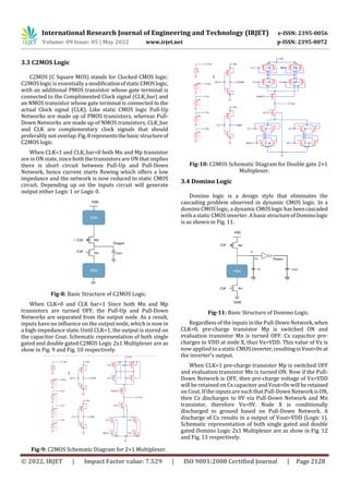 Implementation and Comparative Analysis of 2x1 Multiplexers Using Different Dynamic Logic ...