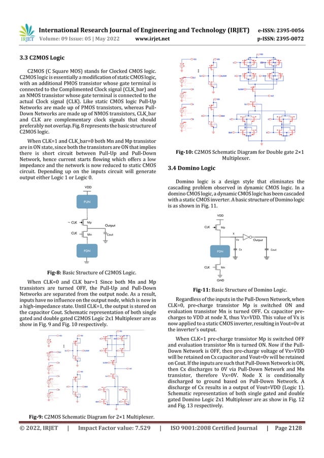 Implementation and Comparative Analysis of 2x1 Multiplexers Using Different Dynamic Logic ...