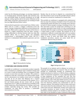 Portable Air Cooling and Air Conditioning Technologies: A Review | PDF