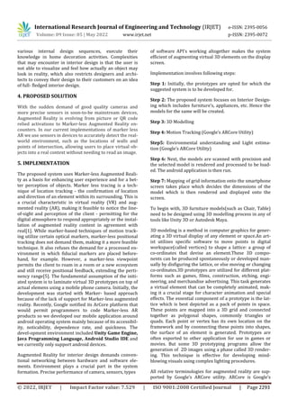 Interior Designing Mobile Application based on Markerless Augmented Reality (AR) | PDF