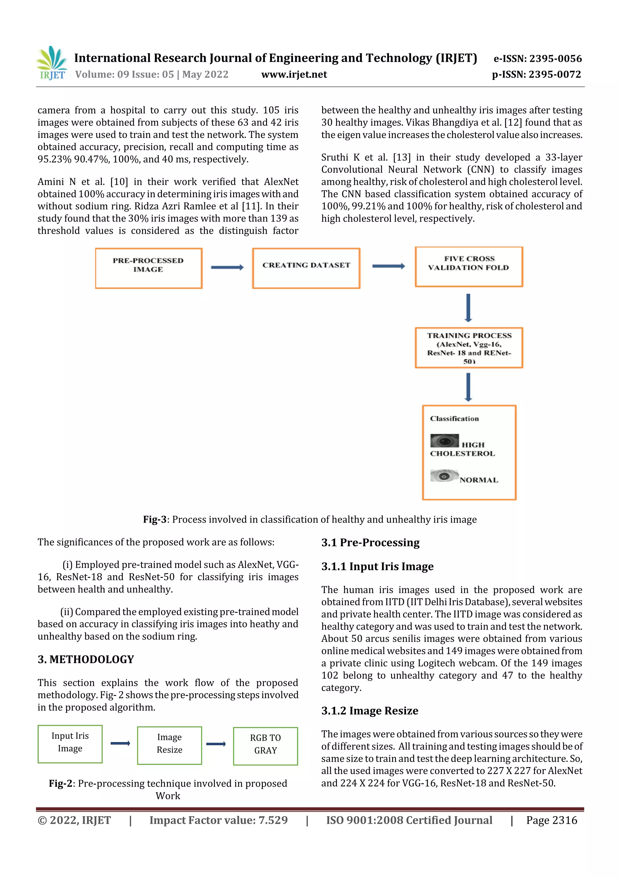 Classification Of Subjects With Cholesterol Using Iris Pdf