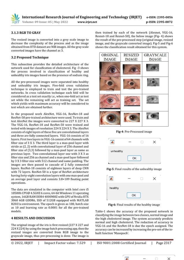 CLASSIFICATION OF SUBJECTS WITH CHOLESTEROL USING IRIS | PDF | Heart and Cardiovascular Diseases ...