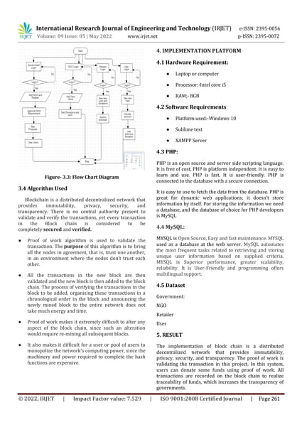 Blockchain Based Charity System Using PHP/MySQL | PDF