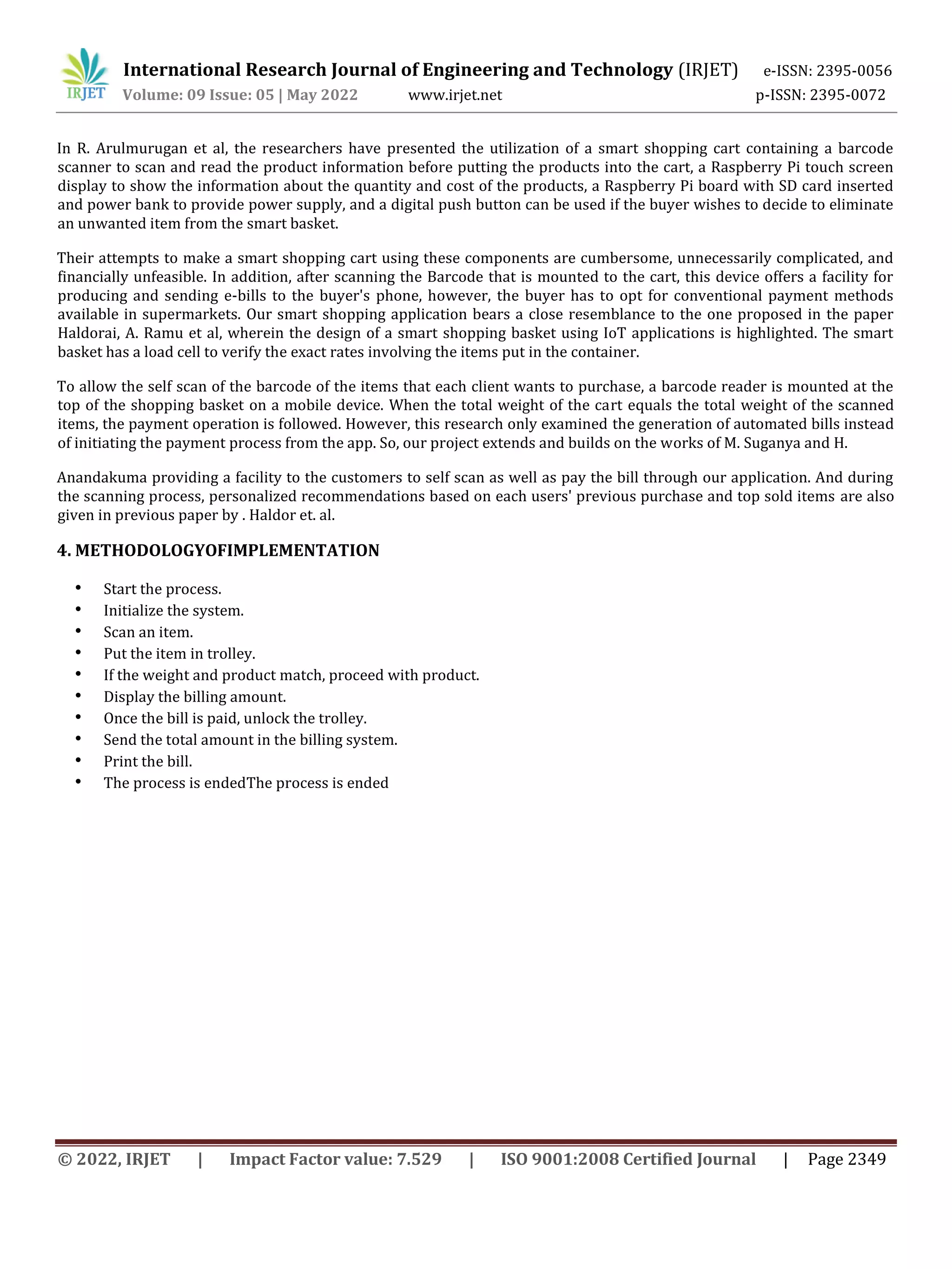 SMART SHOPPING TROLLEY WITH AUTOMATED BILLING | PDF | Internet | Computing