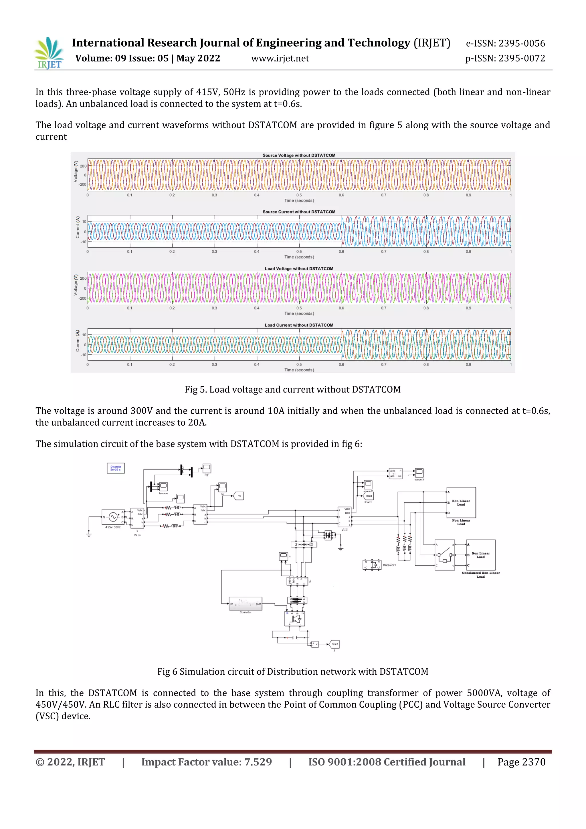 Design Of Flc Based Control Strategy For Dstatcom For Power Quality Improvement With Balanced