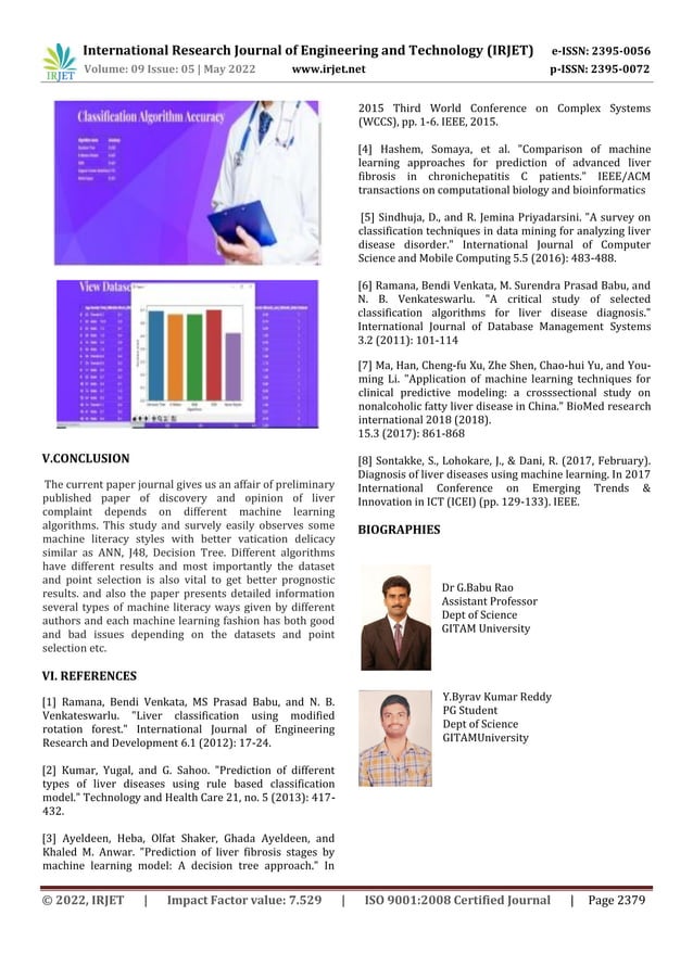 Detection Of Liver Infection Using Machine Learning Techniques Pdf