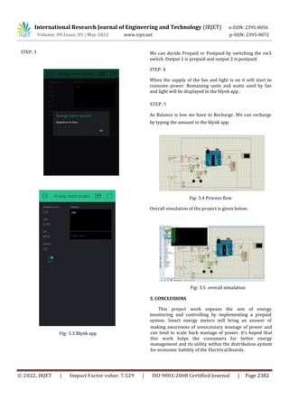 Prepaid Energy Meter Recharge And Monitoring Using App | PDF