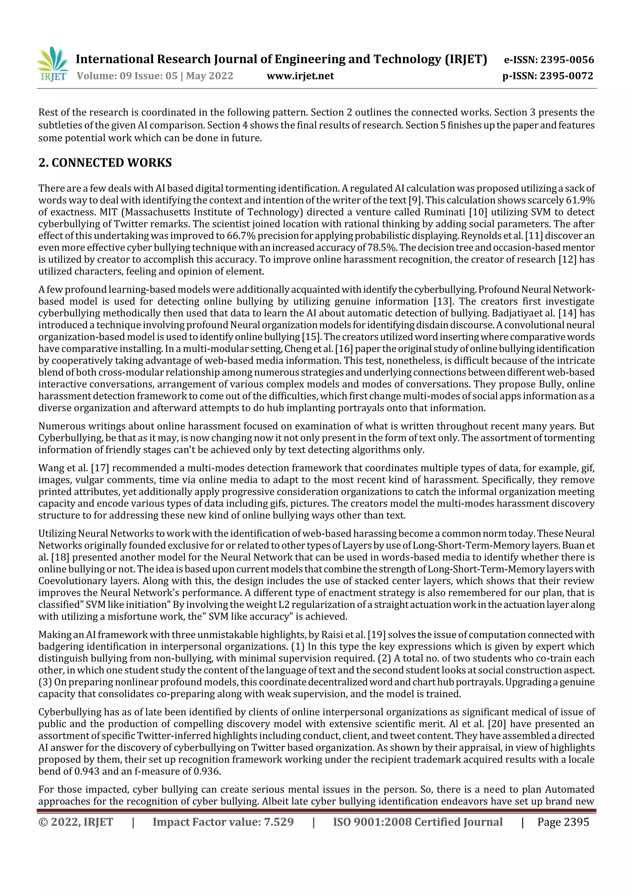 Cyberbullying Detection On Social Networks Using Machine Learning Approaches Pdf
