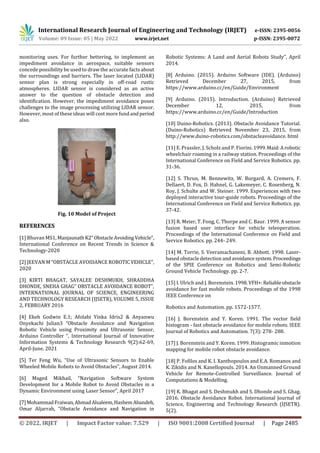 Design and Fabrication of Obstacle Avoiding Robotic Vehicle | PDF