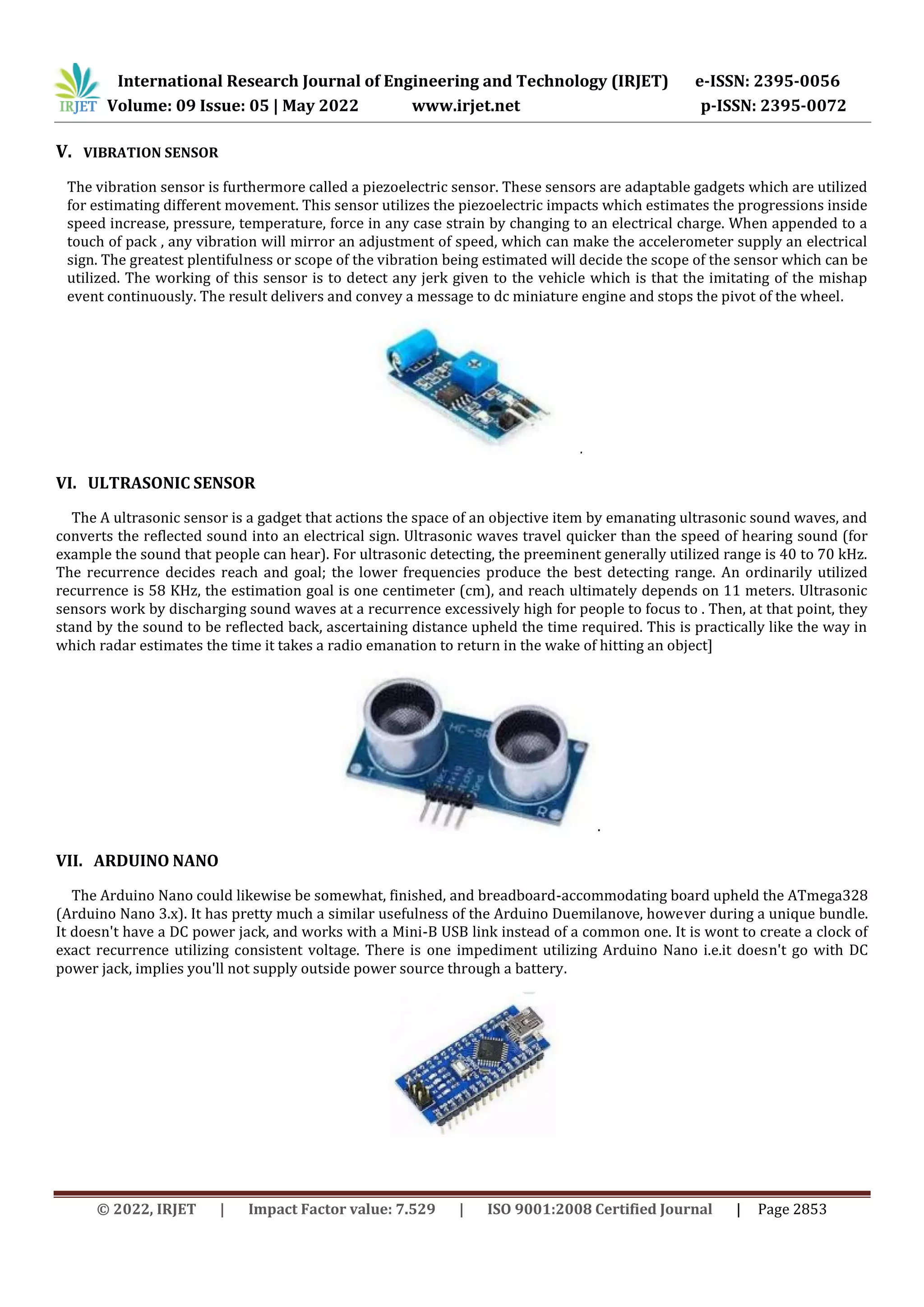 Automotive Collision Avoidance System Using In Solar Powered Smart E-Vehicle | PDF