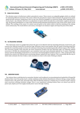 Automotive Collision Avoidance System Using In Solar Powered Smart E ...