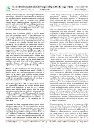 Dock Based Bicycle Rental System: Survey | PDF