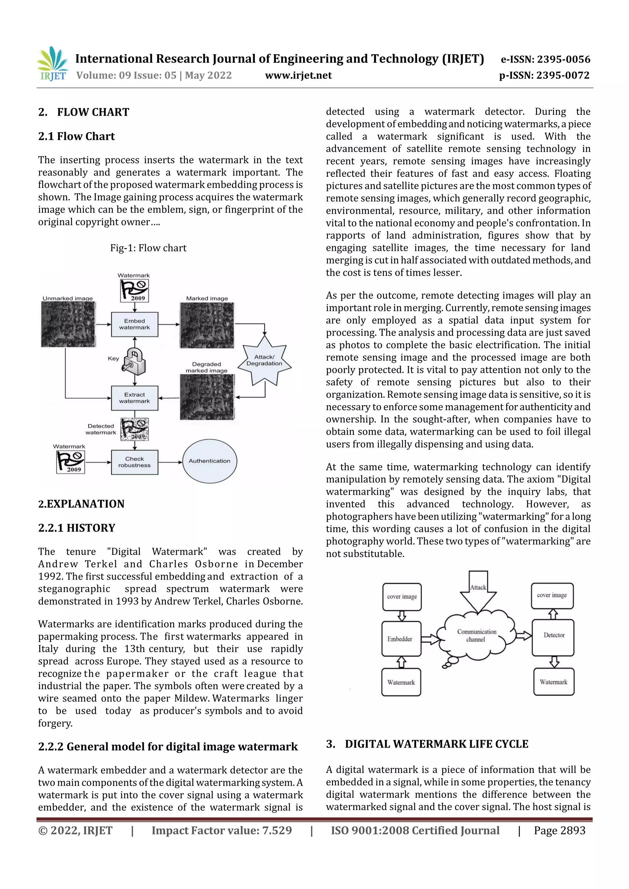 DIGITAL WATERMARKING TECHNOLOGY IN INFORMATION SECURITY | PDF