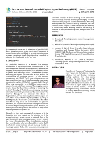 Memory Management in Trading Platforms | PDF