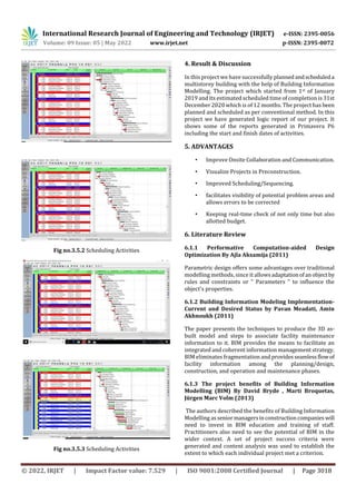 “PLANNING AND SCHEDULING OF MULTI STOREY BUILDING USING BIM” | PDF