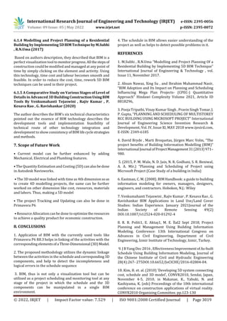 “PLANNING AND SCHEDULING OF MULTI STOREY BUILDING USING BIM” | PDF